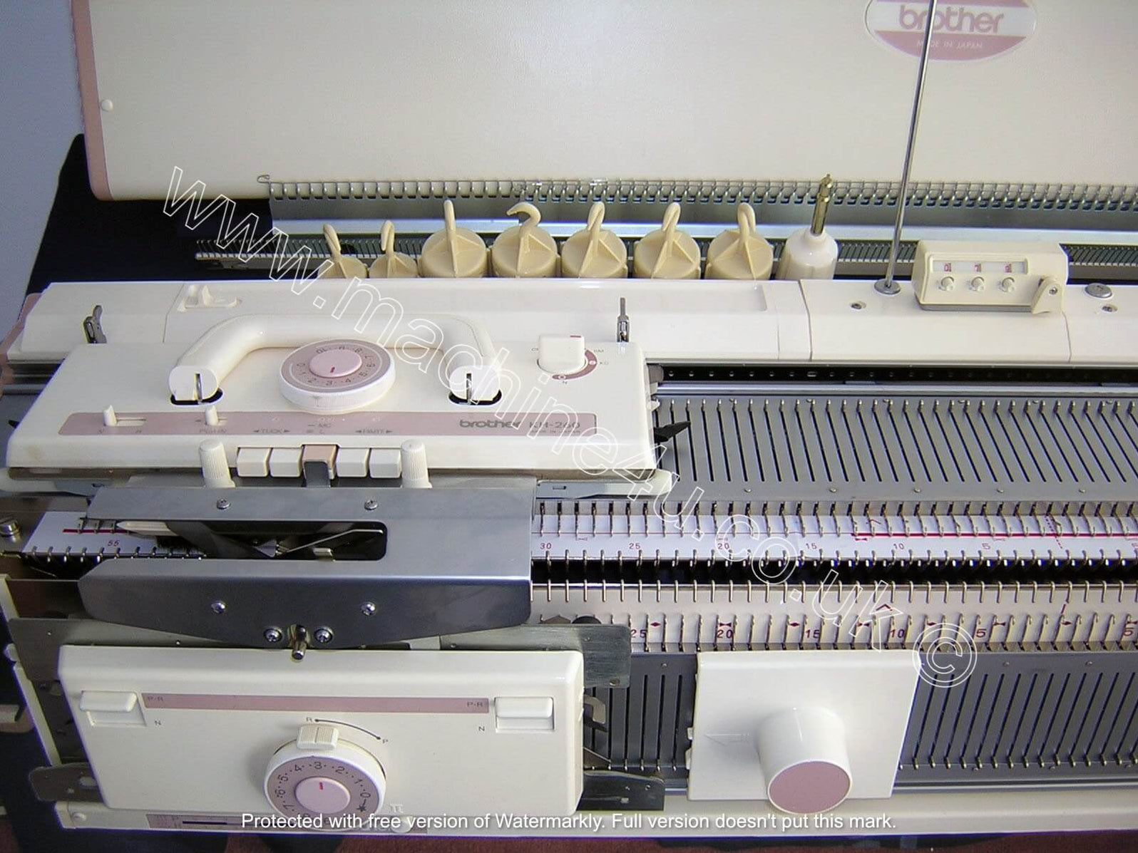 knitting machine kh260 brother punch card + ribber kr260 bulky package ...