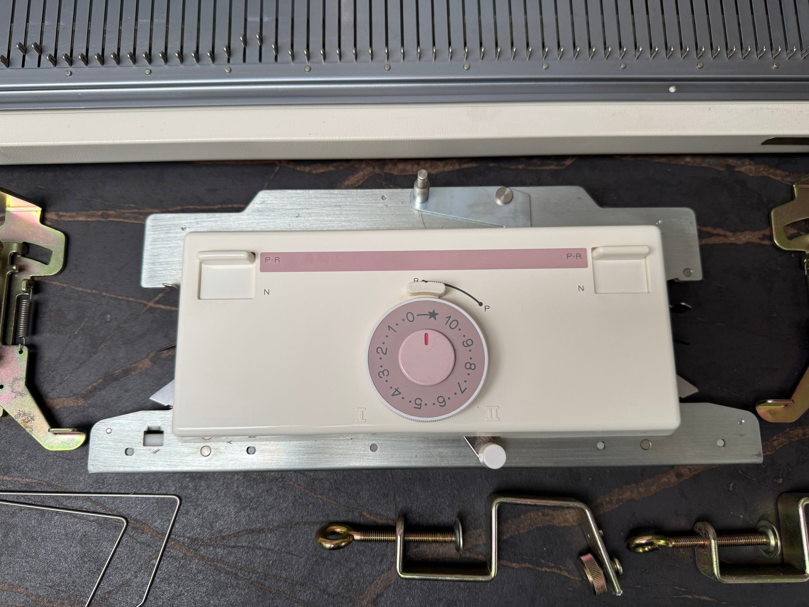 knitting machine kh260 brother punch card + ribber kr260 bulky package ...