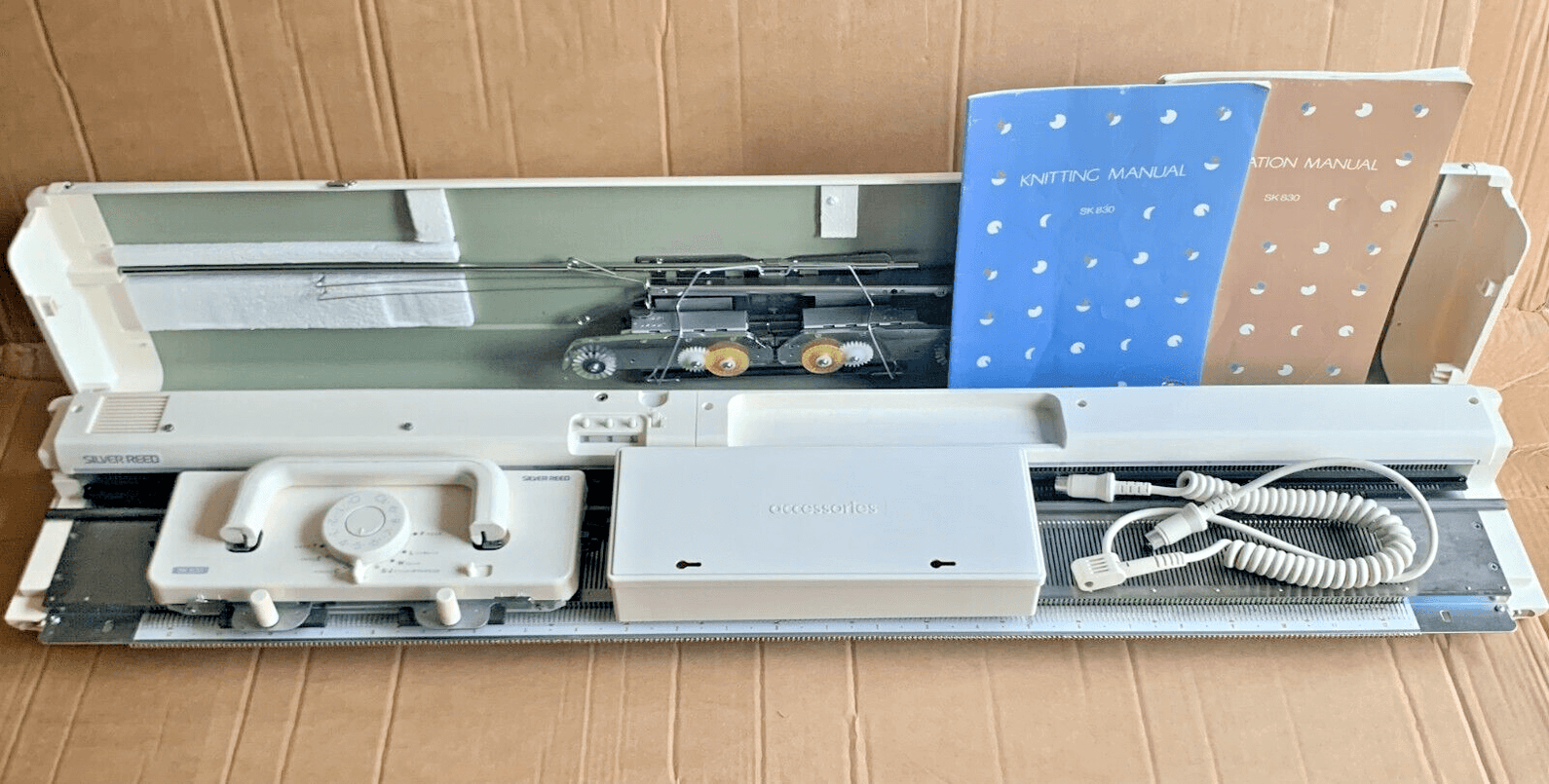 knitting machine Sk830 silver reed + ribber Frp70 knitting package ...